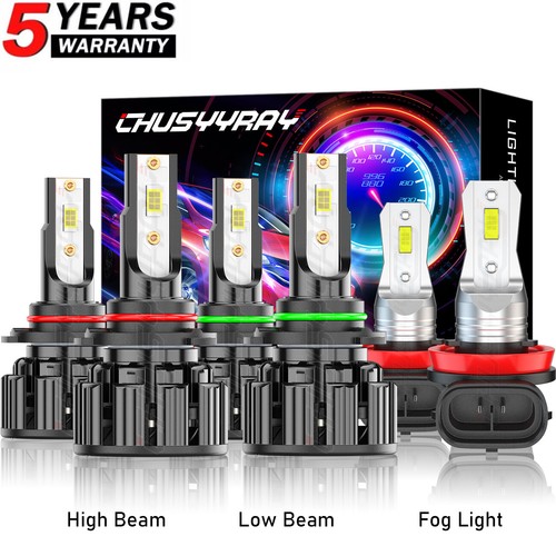 Combo LED Headlight + Fog Light Bulbs For Toyota Matrix 2009-2014 6000K ...