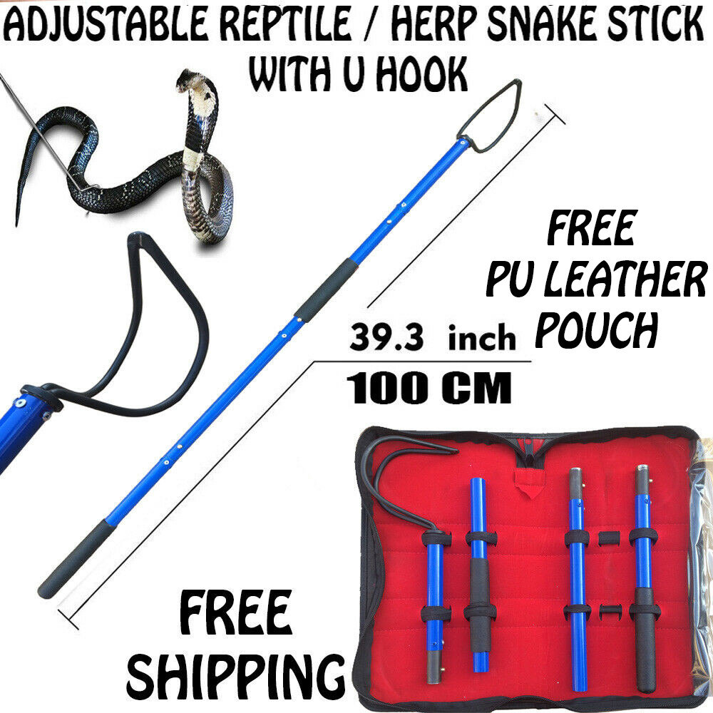 HP Snake Hook Pick up Handling Catching Reptile Jigger Steel Stick ...