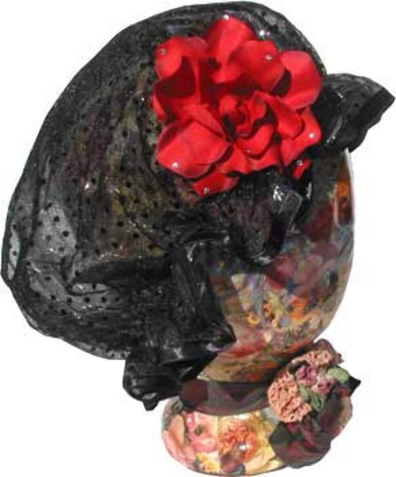 Fancy Shower Cap - Elegant Black | eBay