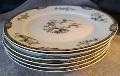 Set Of 6 Antique Noritake Fine China Pheasant Pattern Dinner Plates 10 ...