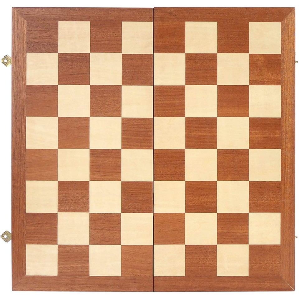 14inch Checkers Folding Wooden Game Set, 8x8 Classic Checkerboard ...