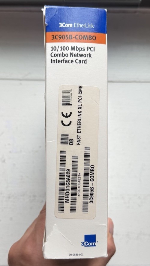 3Com Etherlink 10/100Mbps PCI Combo Network Card 3C509B-COMBO RJ45 AUI ...