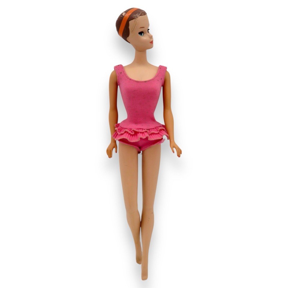 Miss Barbie Doll 1964 #1060 Sleepy Eyes Open Close Pink Swimsuit Wigs ...