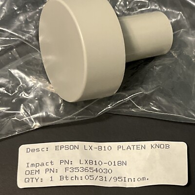 Epson dot matrix printer LX-810 & more platen knob replacement. ships ...