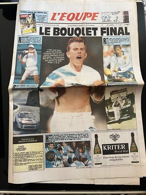 L'Equipe Journal 29-30/05/1993; L'OM champion le bouquet final/ Rallye ...