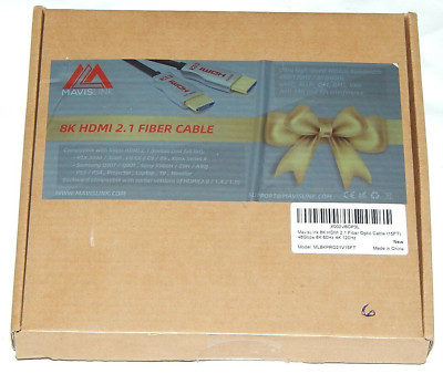 New Mavislink 8k HDMI 2.1 fiber cable 15ft, 48GBPS 60mhz | eBay