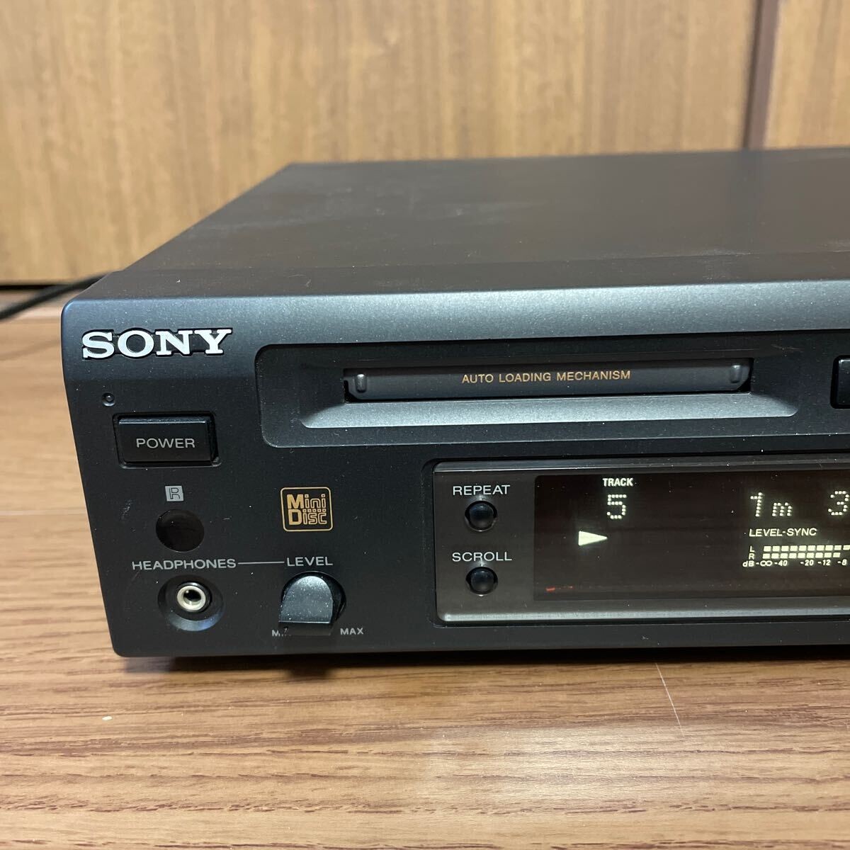 SONY MDS-S37 MD MiniDisc Recorder Deck Player Black 1996 wide bit ...