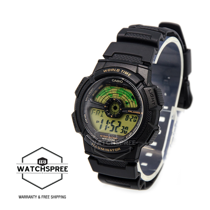 Casio Standard Digital Sporty Design Watch AE1100W-1B | eBay
