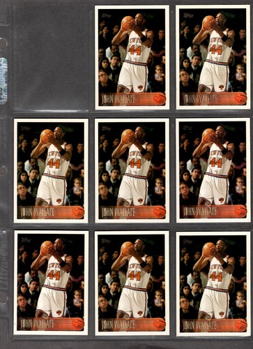 Lot (8) 1996-97 Topps #189 John Wallace New York Knicks Rookie (Y64 ...