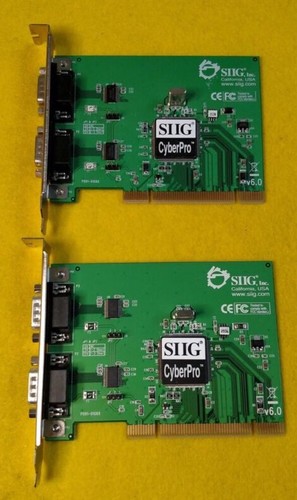 LOT OF 2: SIIG, INC. v6.0 P091-01G6X JJ-P02D11-S6 CyberPro Cards | eBay