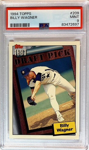 1994 Topps #209 Billy Wagner Rookie (Future HOF? Astros) PSA 9 Mint ...