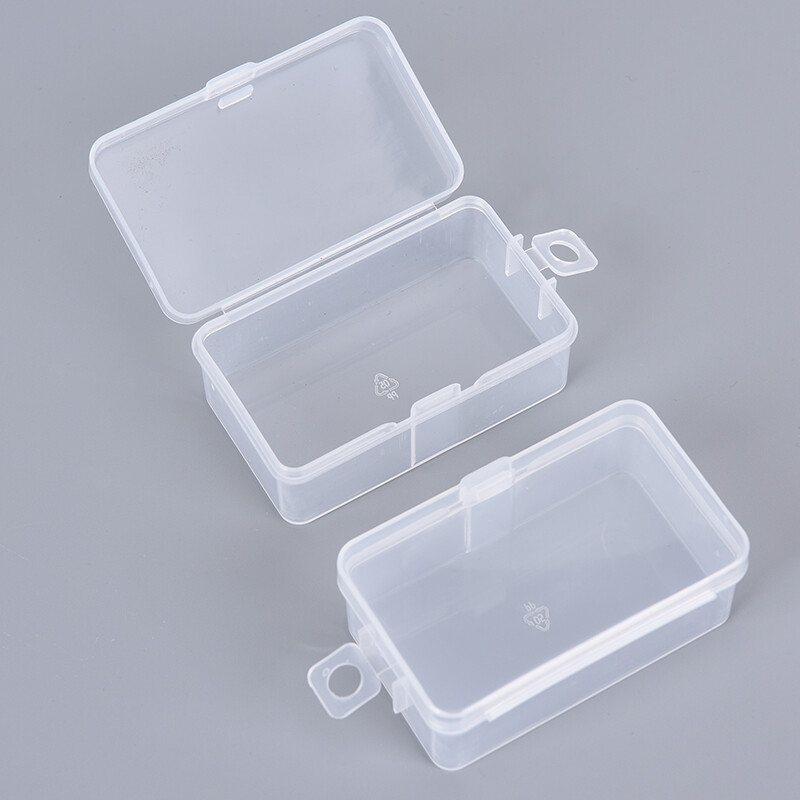 1pc Small Chip Box Storage Transparent Plastic PP Material Candy ...