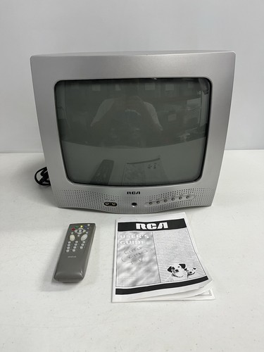 RCA E13320 CRT TV 13 Inch W Remote Retro Vintage Gaming Television A/V ...