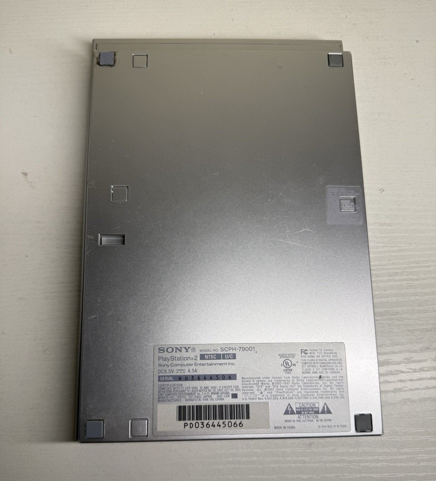 Sony Playstation 2 PS2 slim System Console - Silver - Tested/Works ...