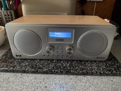 Logik Portable DAB+/FM Bluetooth Radio - Silver & Wood (L75DAB20 ...