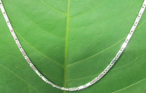 MADE IN ITALY 925 Sterling Silver 1.5mm "HESHE" CHAIN necklace 40cm ...