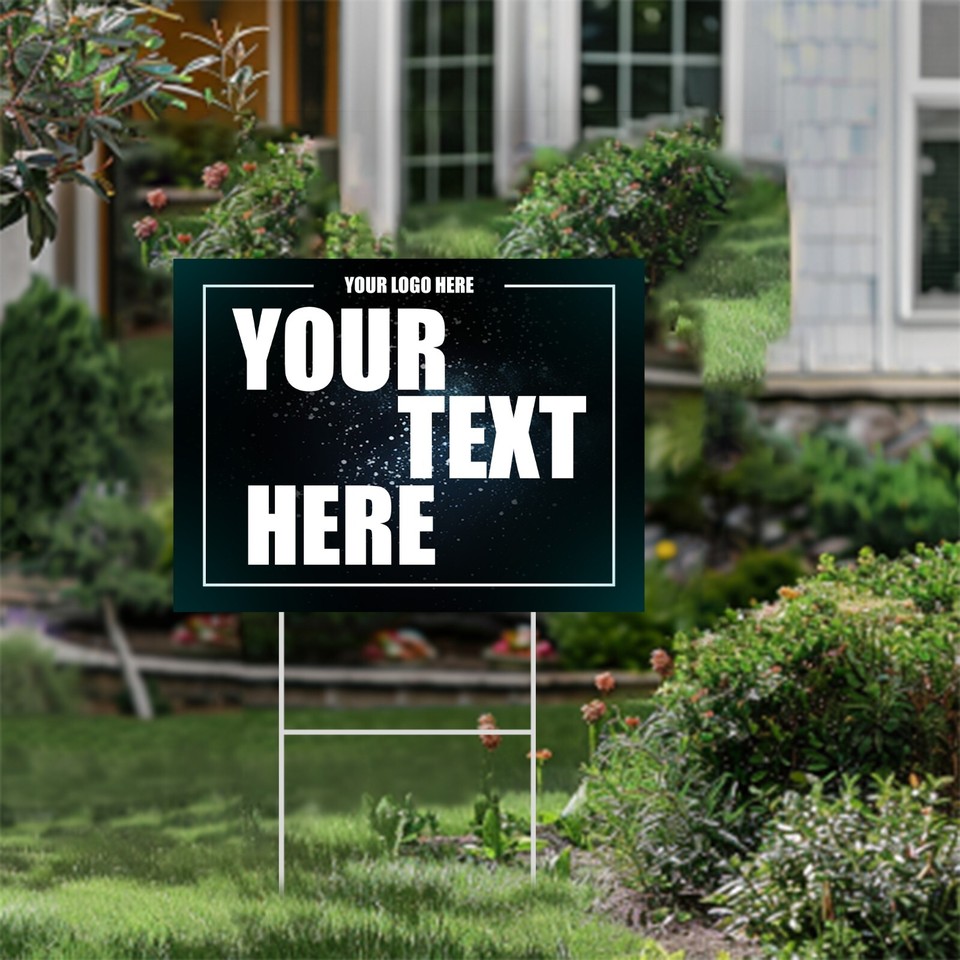 Custom 18x24 Yard Signs - Personalized Blank Corrugated Lawn Sign Large ...