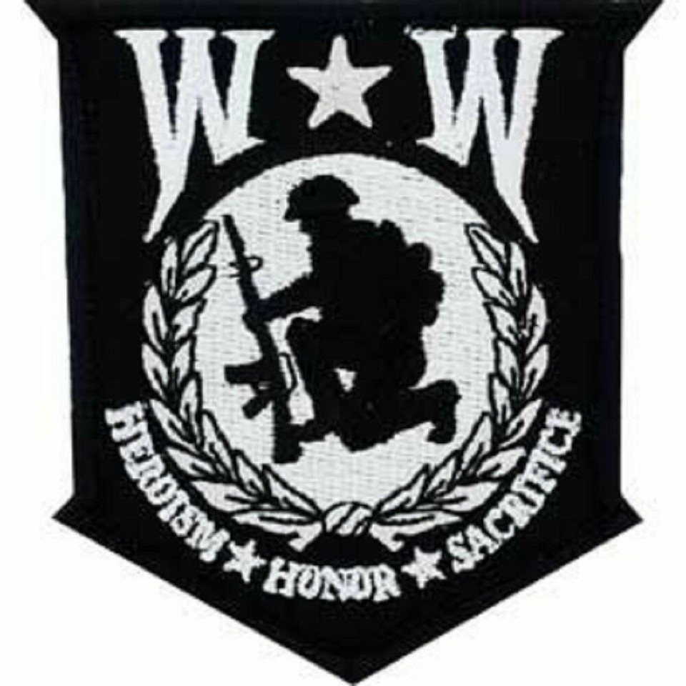 WOUNDED WARRIOR - Embroidered Patriotic Patches, High Quality Iron On ...