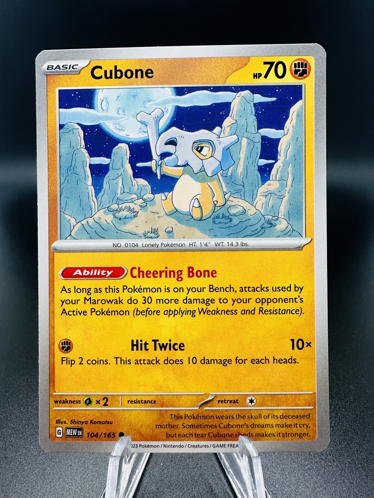 Pokemon TCG - Cubone 104/165 - English 151 2023 | eBay