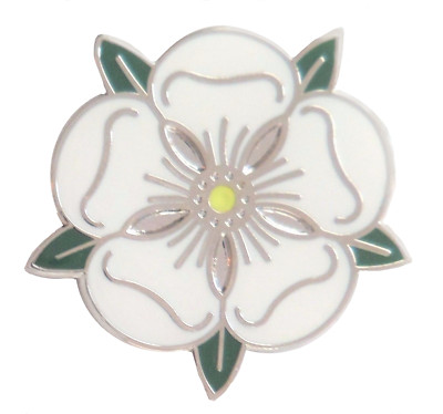 Yorkshire White Rose Pin Badge | eBay UK