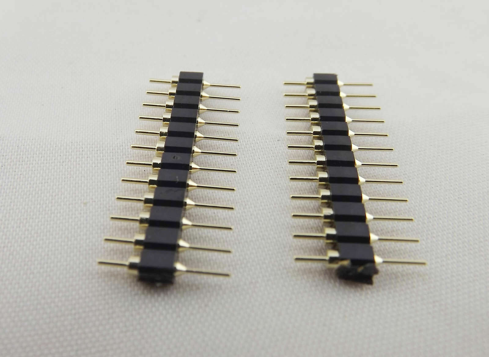 100x Gold Round 2.54mm 1x12 12 Pins Male Single Row Strip Pitch PCB ...