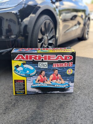 AIRHEAD Mach 2 Boat Towable Inflatable Boating Lake Water Tube NEW ...