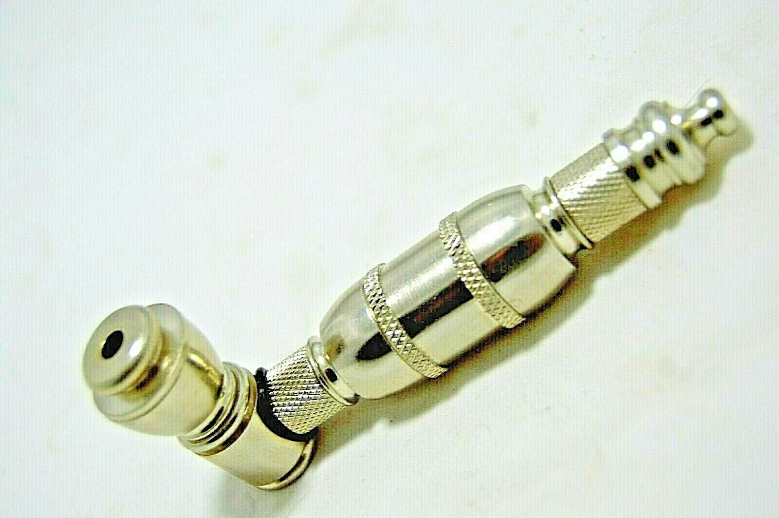 Chamber Pipe Nickle Plated Metal Tobacco Smoking Pipe Herb Proto Made ...