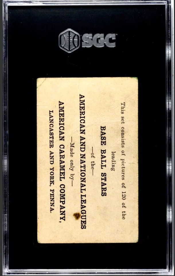 1922 American Caramel E121 Babe Ruth MONTAGE SGC 1 LOW POP Rarer Than ...