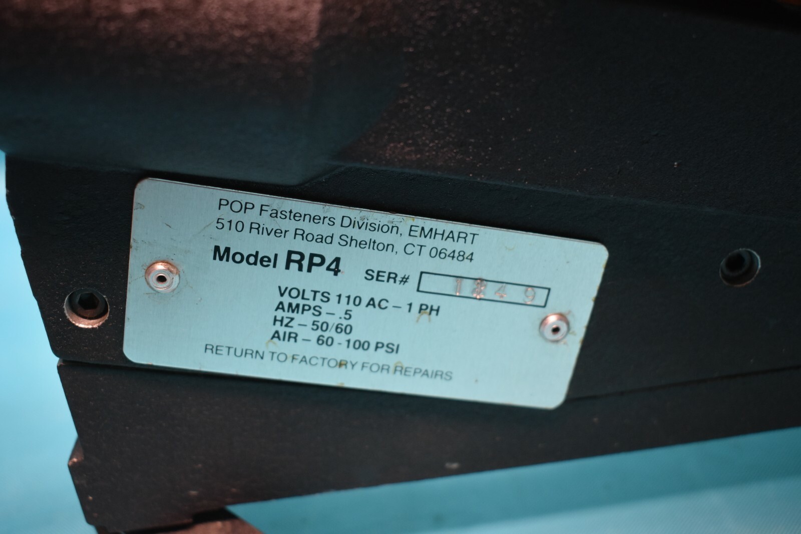 USED POP MODEL RP4 RIVET PRESENTER WITH GUN PRG510A | eBay