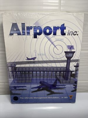 Airport Inc. 3D Airport Management Simulation Vintage PC Airport Tycoon - Sealed | eBay