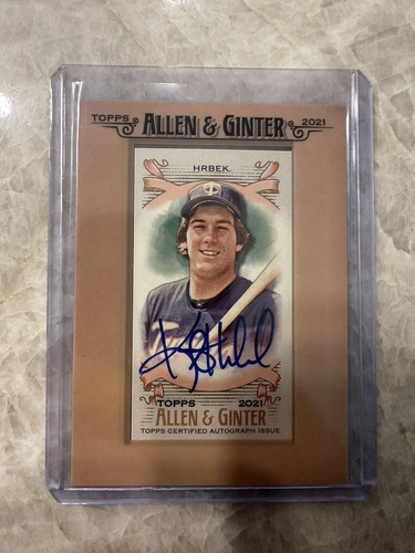 2021 Topps Allen & Ginter Kent Hrbek Framed Mini Auto Autograph #FMA-KH ...