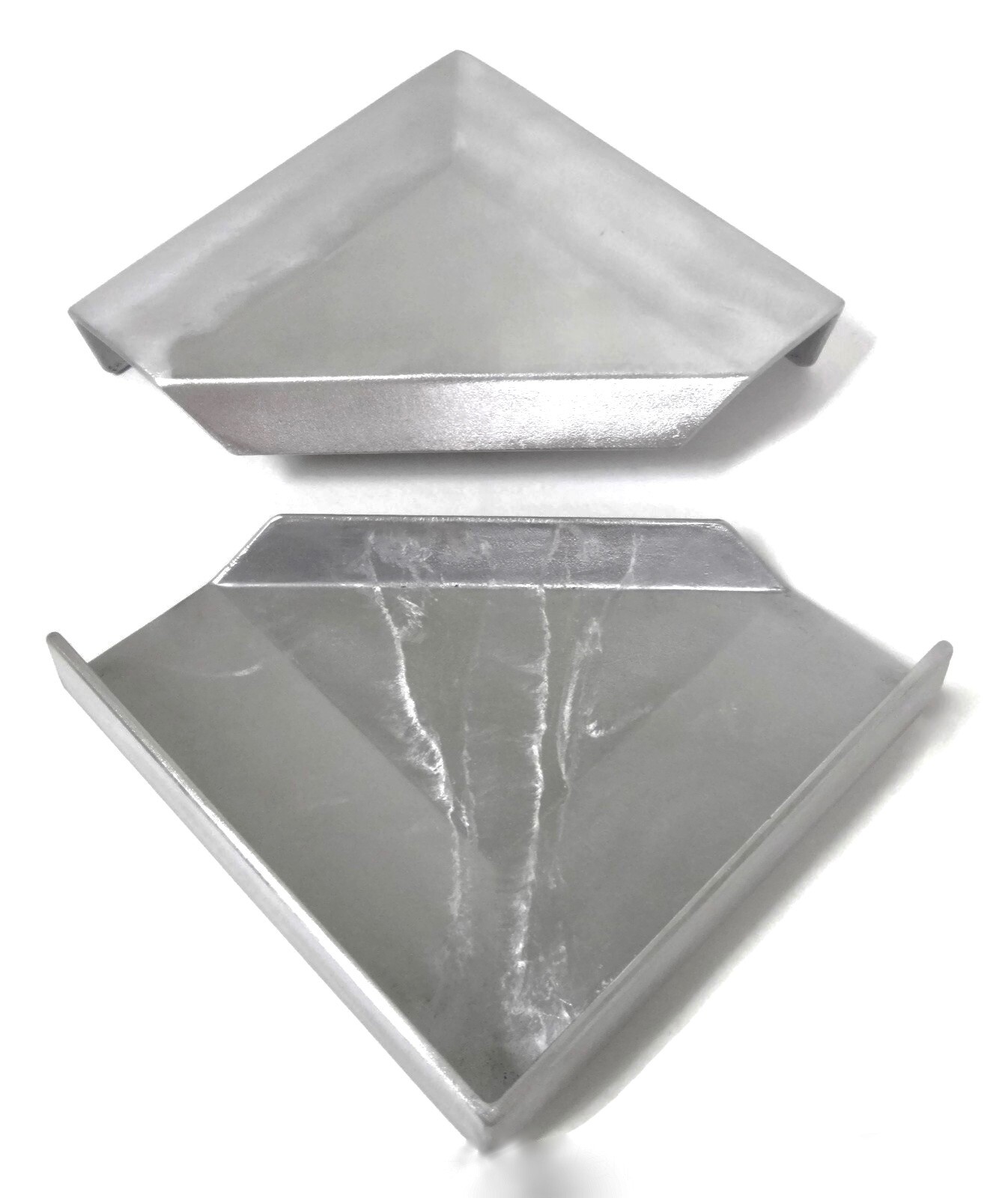 Heavy Duty Cast Aluminum Boat Transom Corner Brackets End Cap Covers ...