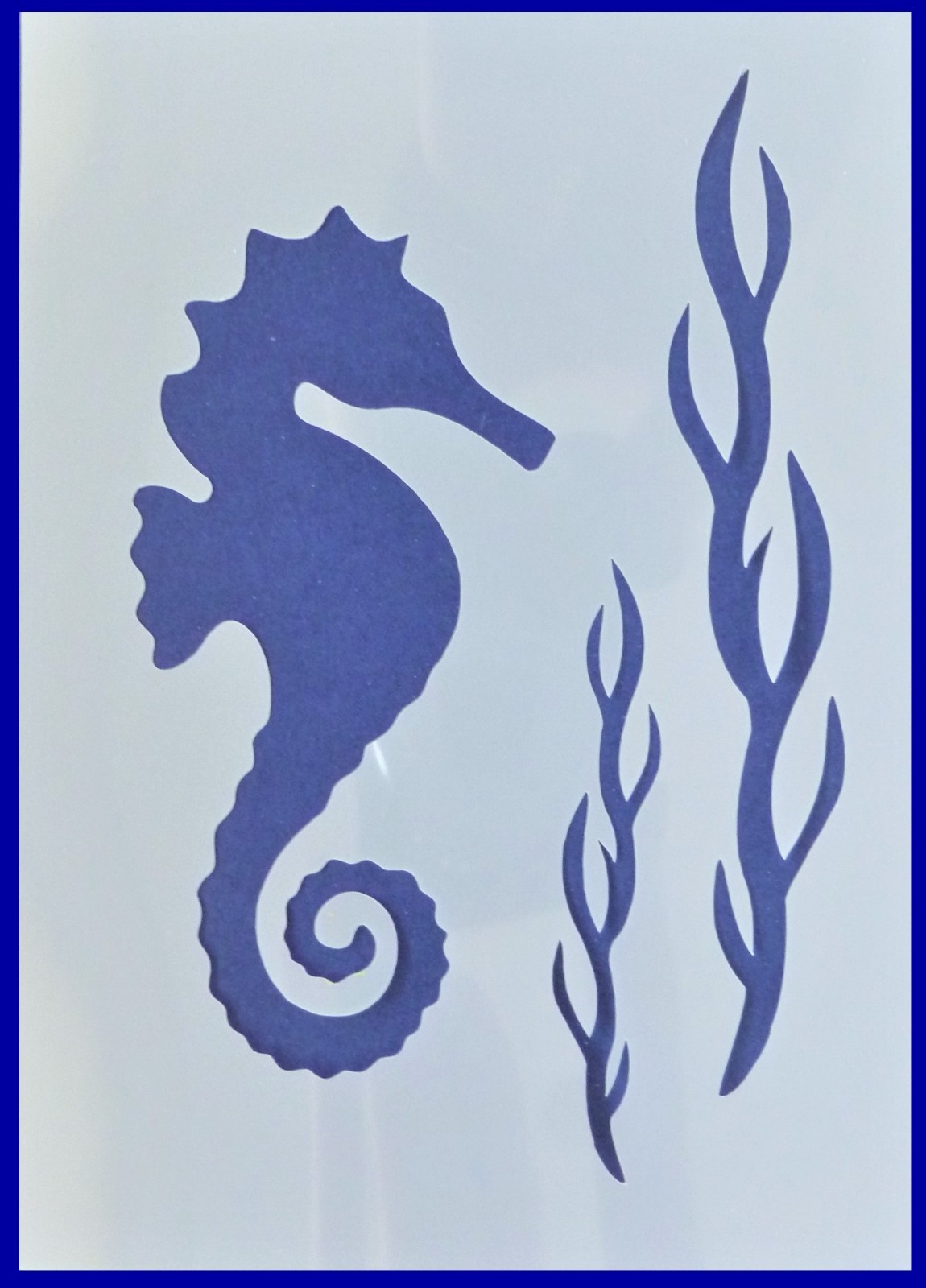 Printable Seahorse Stencil