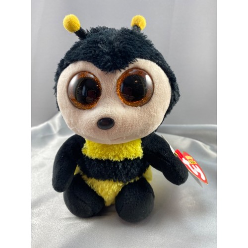 Buzby TY Beanie Boos Bumble Bee 6 Inch 100% TY Silk Surface Sparkly ...