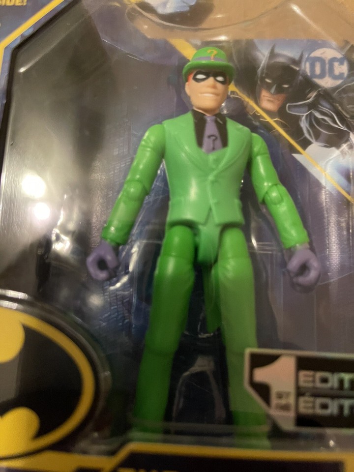 BRAND NEW 2021 Spin Master DC THE RIDDLER Tech Wave 4" Caped Crusader ...