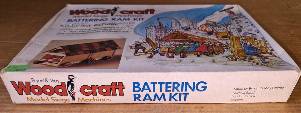Woodcraft 1/32 Siege Machines BATTERING RAM Model Kit Elastolin ...