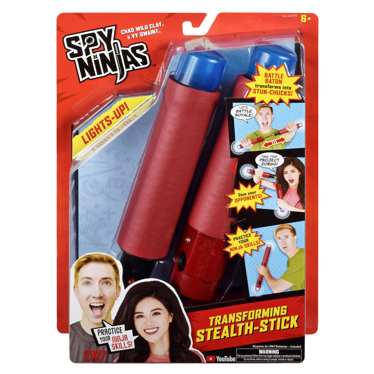 New Spy Ninjas Chad Wild Clay & Vy Dwaint Transforming Stealth Stick ...
