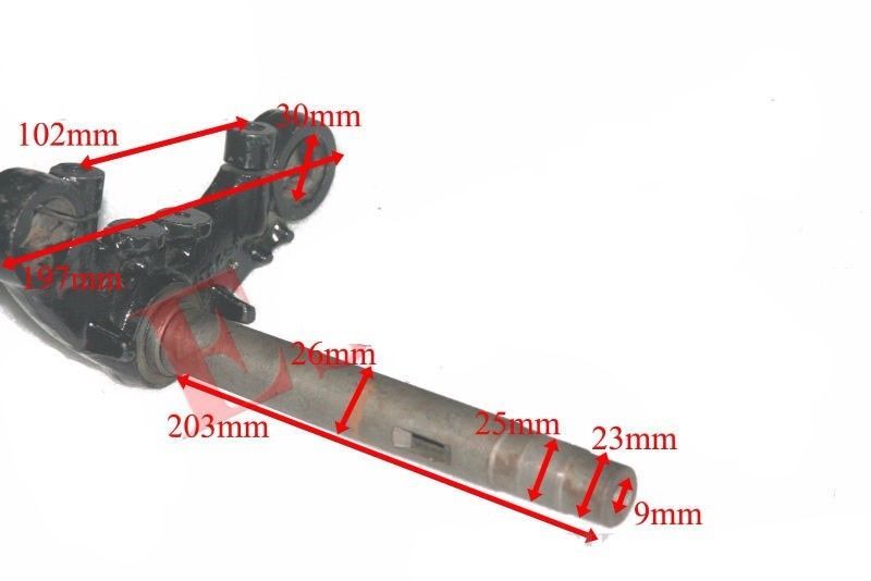 Yamaha RX100 RX 100 Front Fork Steering Stem With Bottom Yoke GEc | eBay