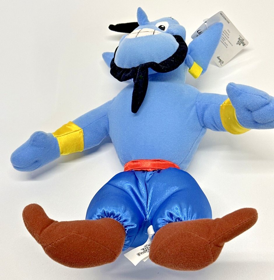 NWT Vintage rare Smiling Disney Aladdin Genie Plush 14" by Toy Factory ...