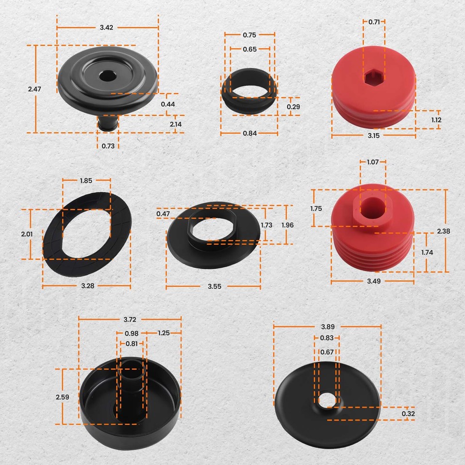 Silicone Body Mount Bushings Kit Fit Ford Super Duty F-250/F-350 Crew ...
