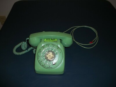 Vintage Automatic Electric Model 80 Green Telephone In Good Working ...