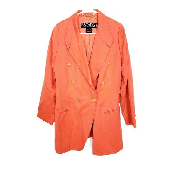 ESCADA Orange Wool Blazer ! - Gem