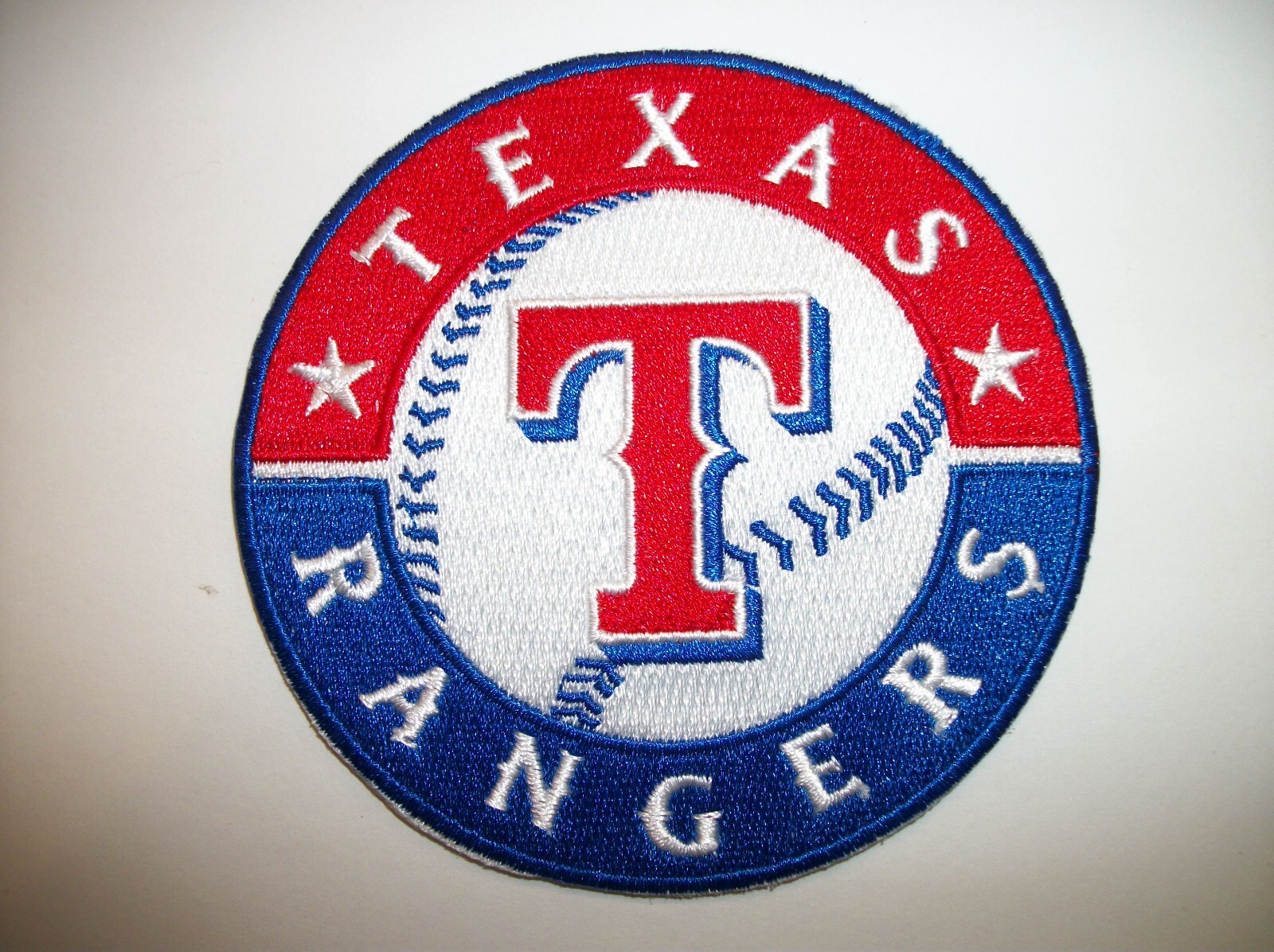 Texas Rangers Embroidered PATCH~3 1/2" Round~Iron Sew On~MLB~Ships FREE ...