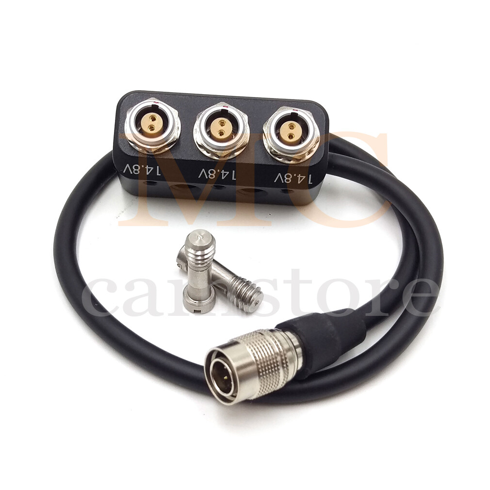Hirose 4Pin Male to Female 3 x 0B 2 Pin Adapter Splitter for Camera | eBay