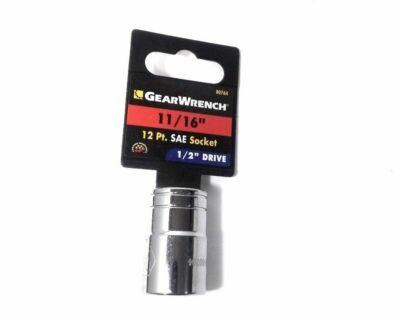GearWrench 1/2" Drive 11/16" 12 Pt. SAE Socket 80764 | eBay