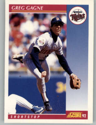 1992 Score #182 Greg Gagne Twins | eBay