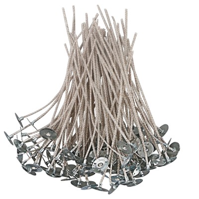 CD Series Candle Wicks for Soy Candles,100pcs CD 16 6" Pretabbed Wicks ...