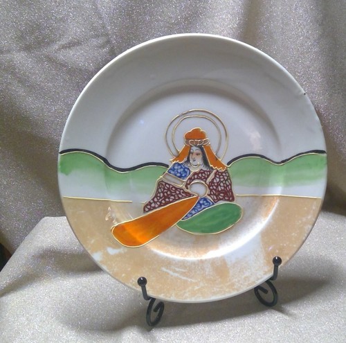 VINTAGE MEPOCO WARE HAND PAINTED LUSTERWARE PLATE JAPAN | eBay