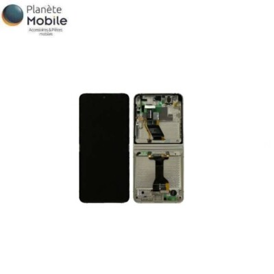 Original Ecran LCD Crème pour Samsung Galaxy Z Flip5 5G F731 GH82 ...