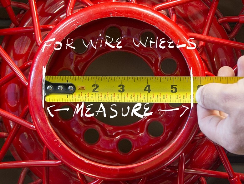 1934 Stainless Wire Wheel Hubcaps With One Ridge- 4 - 5 3/4" LIP ...